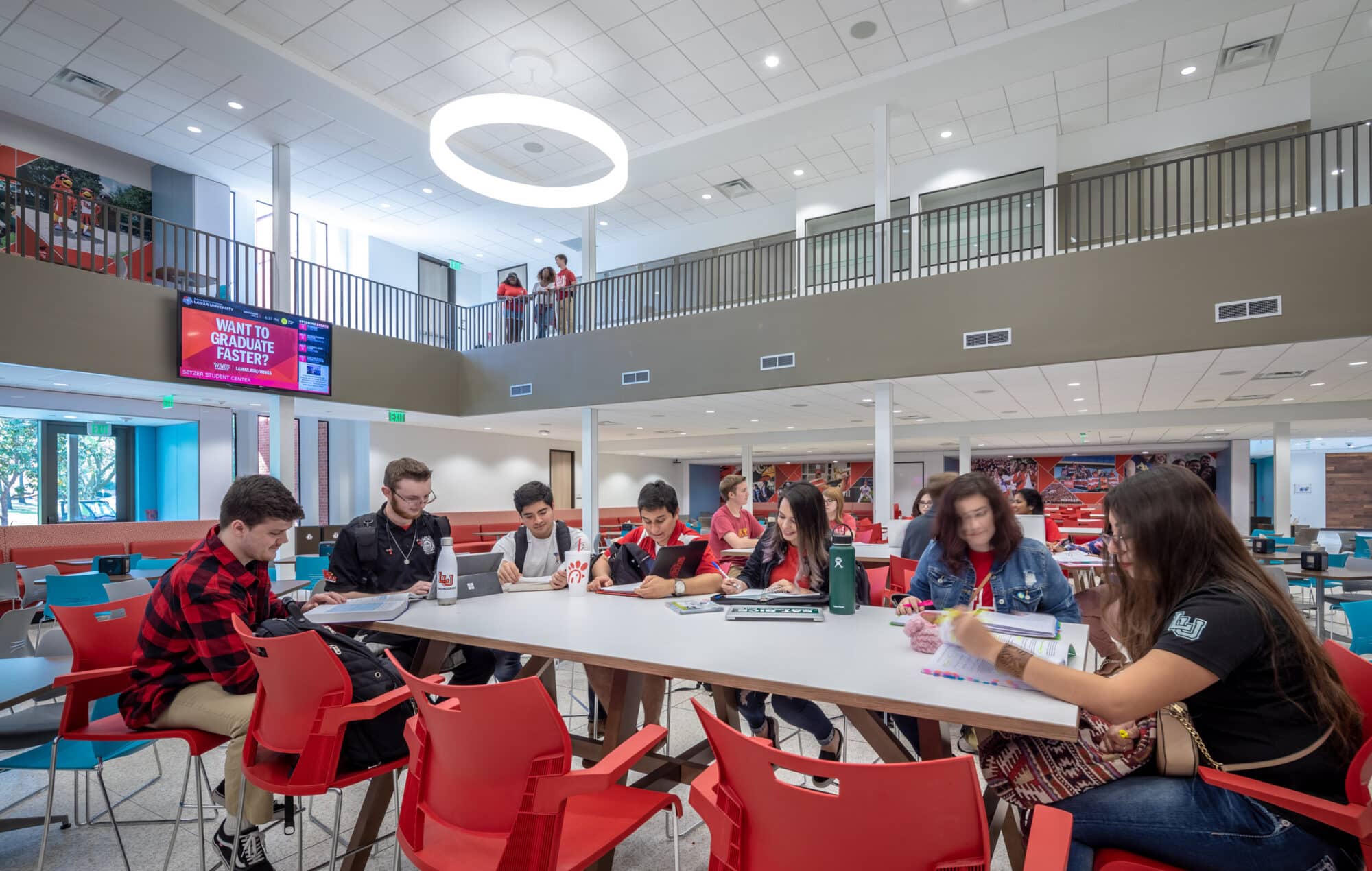 Revamped Setzer Student Center at Lamar University by JonesDBR
